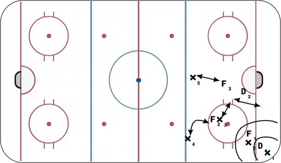 D-Zone Coverage (5 dice/Swarm) - Hockey Drill